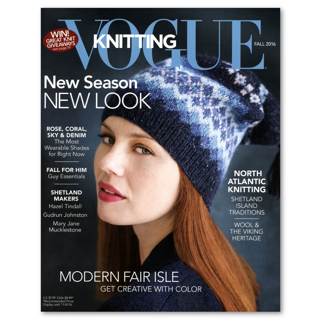 Knitting Patterns Vogue Knitting Magazine Fall 2016 New Season New Look