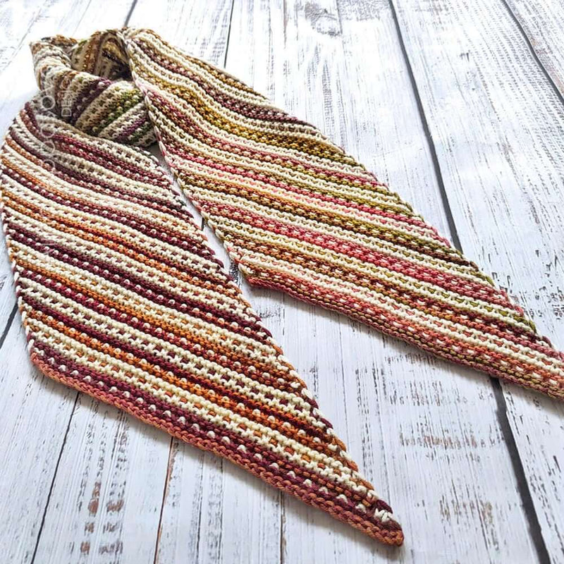 Knit Scarf Pattern & Yarn Kit, Color Your Pixel Scarf, Knitting Kit