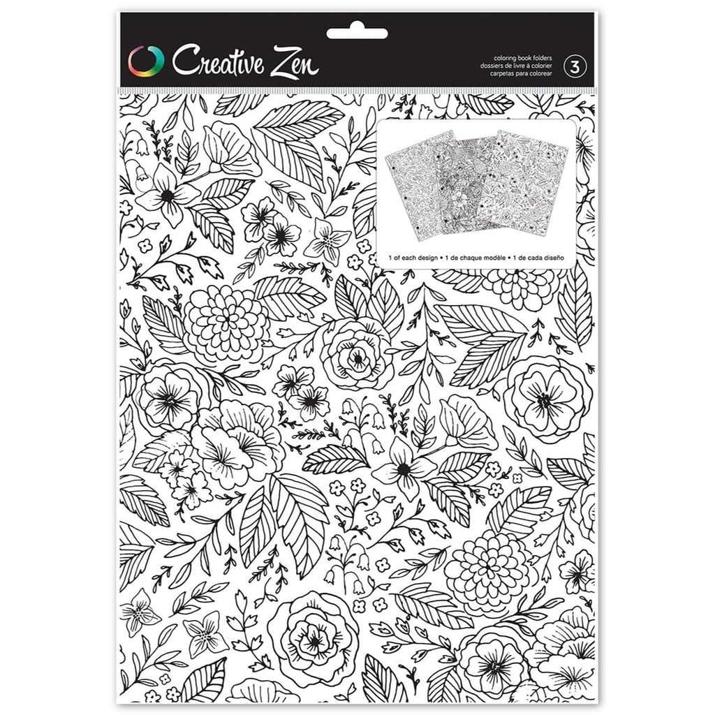 Coloring Pages Folders by Creative Zen, 3 Pack of School Organizers ...