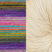 Knit Scarf Pattern & Yarn Kit, Color Your Pixel Scarf, Knitting Kit