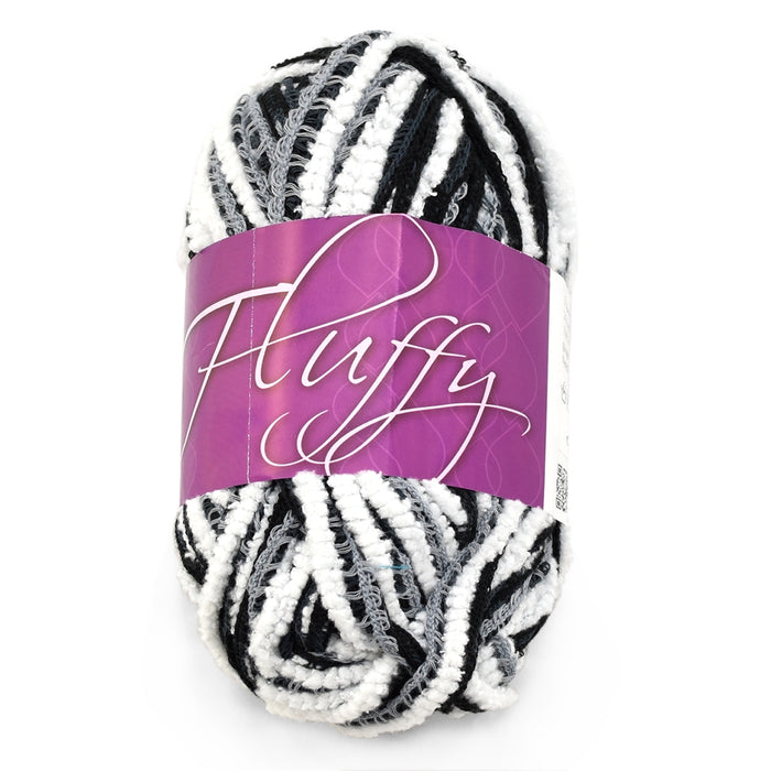 Euro Yarns Fluffy Yarn, Fringe PomPom Mesh Yarn | Knitting Fever Inc