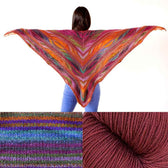 Butterfly Papillon Shawl Kit, MarinJaKnits Yarn Kit & Knitting Pattern