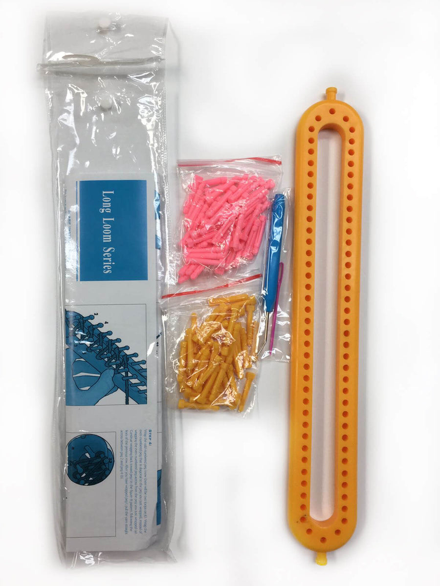 Long Scarf Knitting Loom , 14" Long Scarf Loom with Adjustable Pegs ...