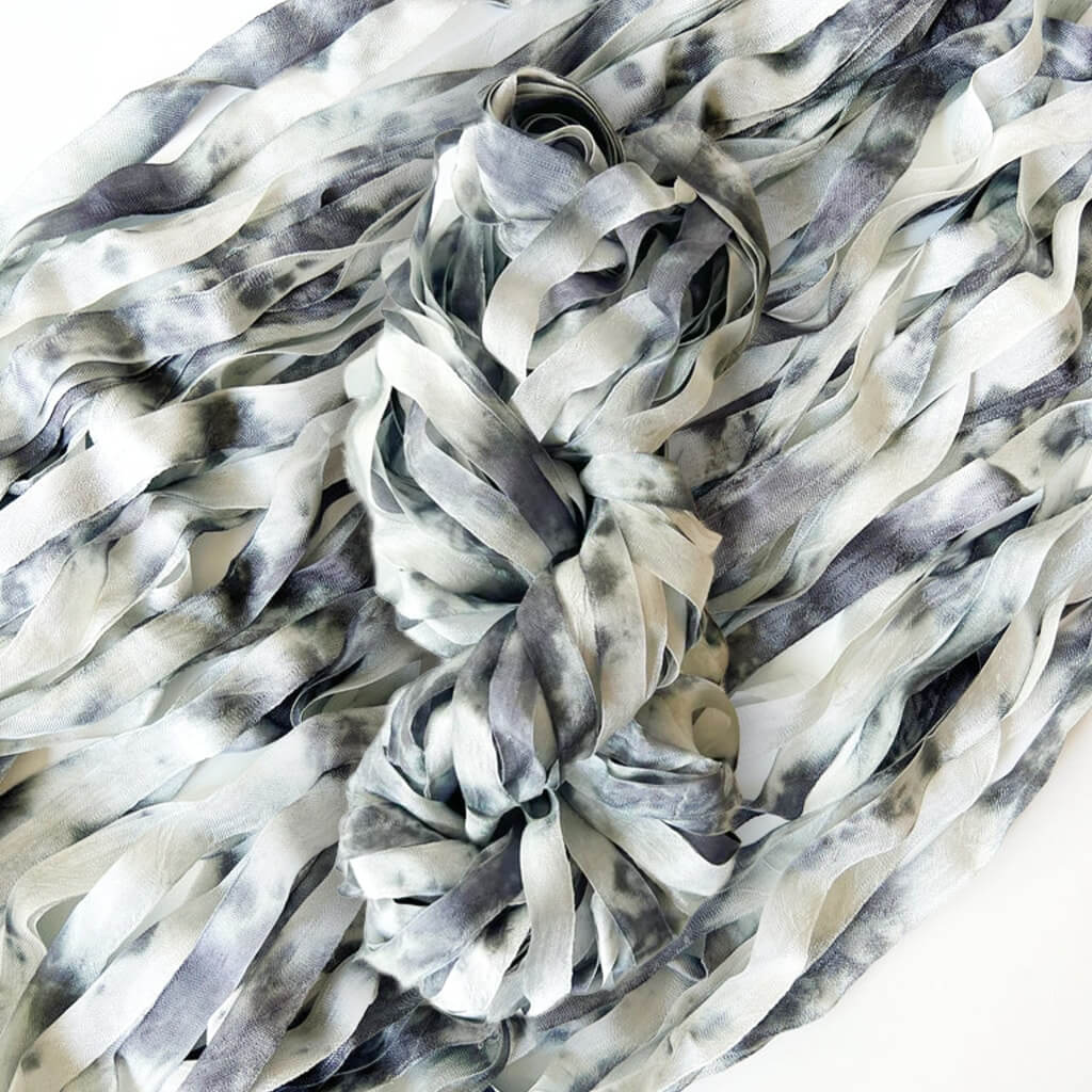 Ribbon Yarn | Waterfall Yarn from Knit Collage | Hand Dyed Fair Trade