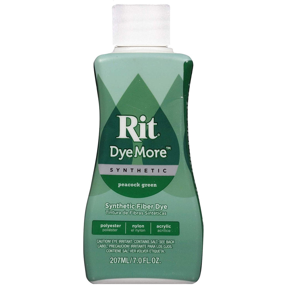 RIT Dye More 8oz Liquid Fabric Dye for Synthetic Fibers Clothing Dye