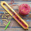Long Knitting Loom Set, Scarf Looms with Adjustable Pegs, 4 Sizes