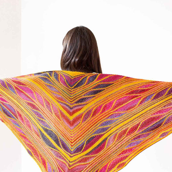 Butterfly Papillon Shawl Kit, MarinJaKnits Yarn Kit & Knitting Pattern ...