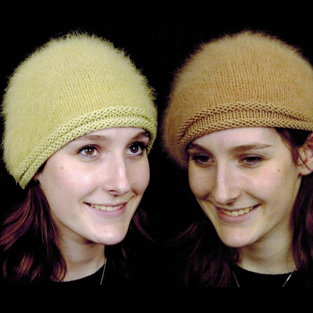 Angora Knit Hat Kit, Includes Free Hat Knitting Pattern & Yarn