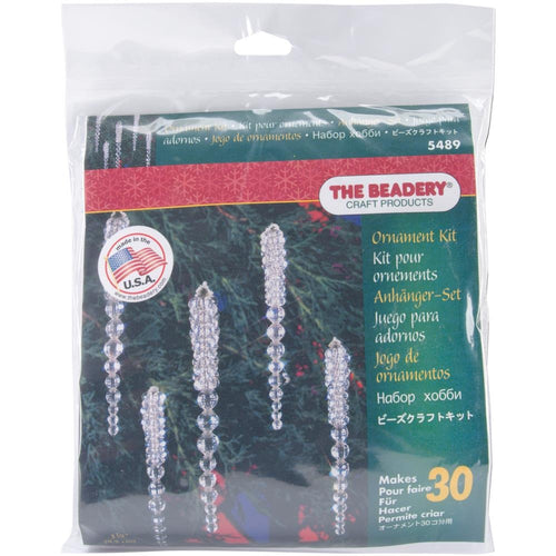 Christmas Decorations Kit, Handmade Beaded Icicle Christmas Ornaments