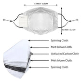 Adjustable Covid Mask, Reusable Face Masks with Filter & Nose Wire