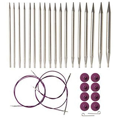 Knitting Needles | Knit Picks Interchangeable Nickel Plated Circular Set