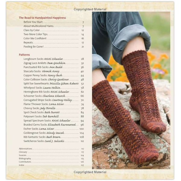 Sock Patterns for Knitting Socks with Handpainted Yarn | Sock Knitting