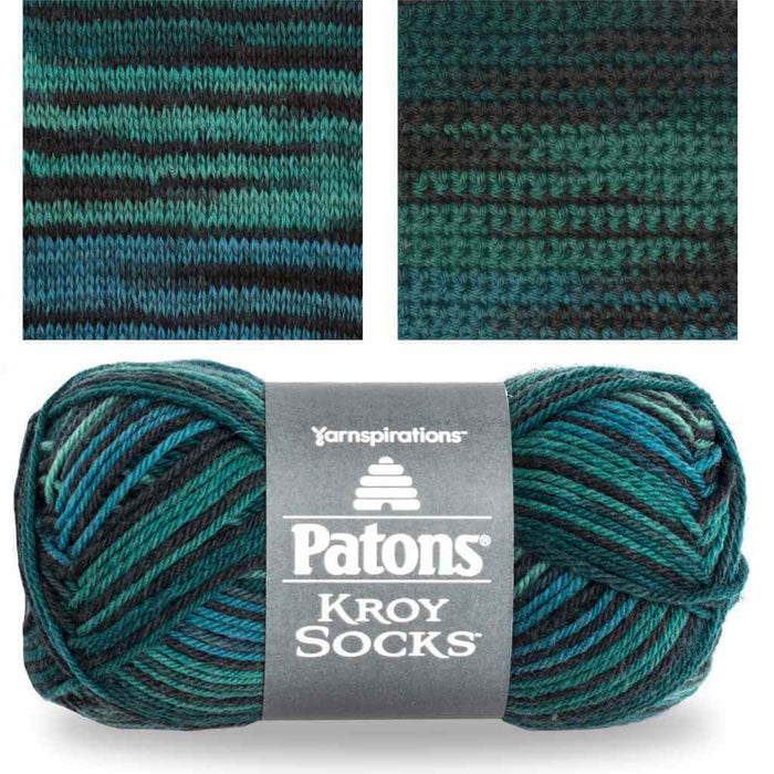 Patons Yarn, Kroy Sock, Easy-Care Machine Wash Knitting Yarn for Socks