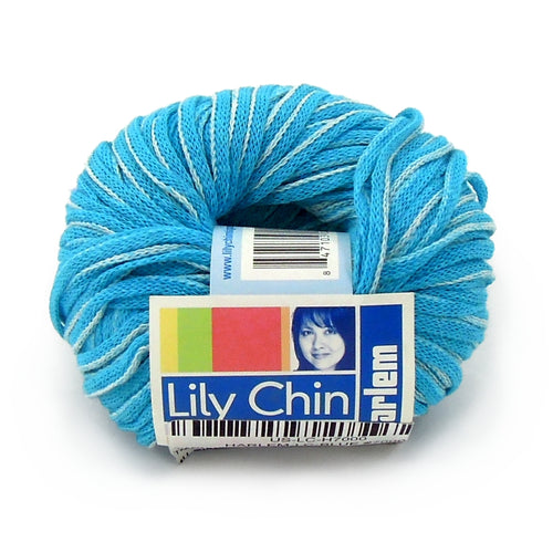 Chunky Yarn, Lily Chin Yarns Harlem, Two Tone Ribbon Yarn, Cotton Yarn