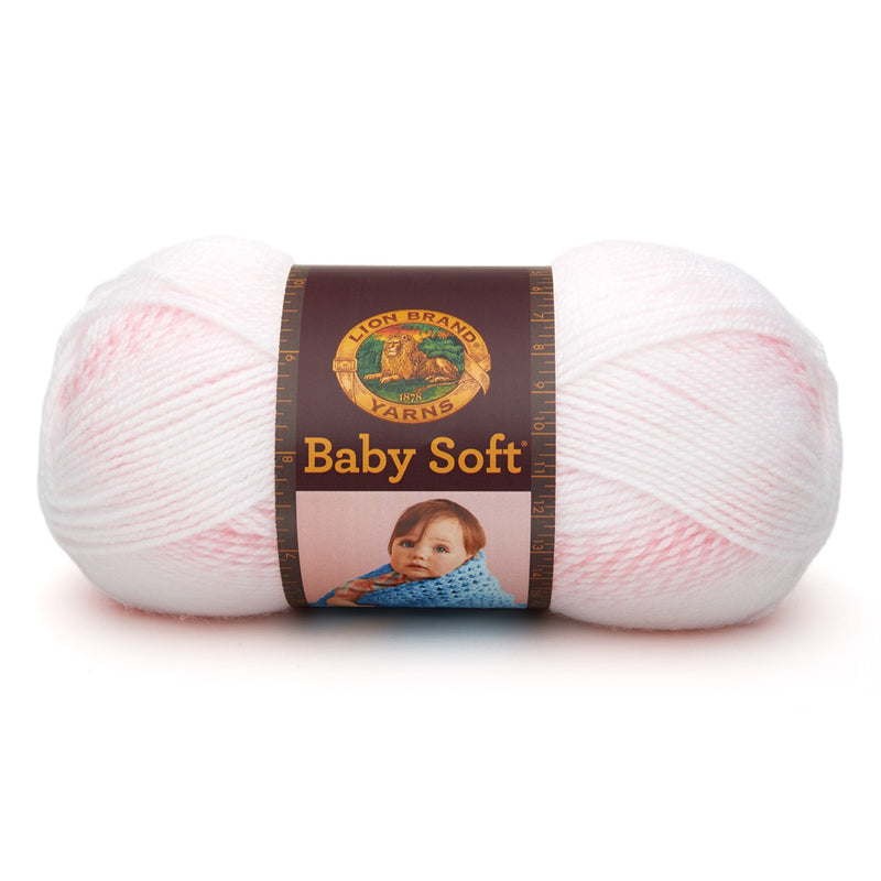 Lion Brand Yarn Baby Soft, Easy Care Lightweight Yarn for Baby Knits