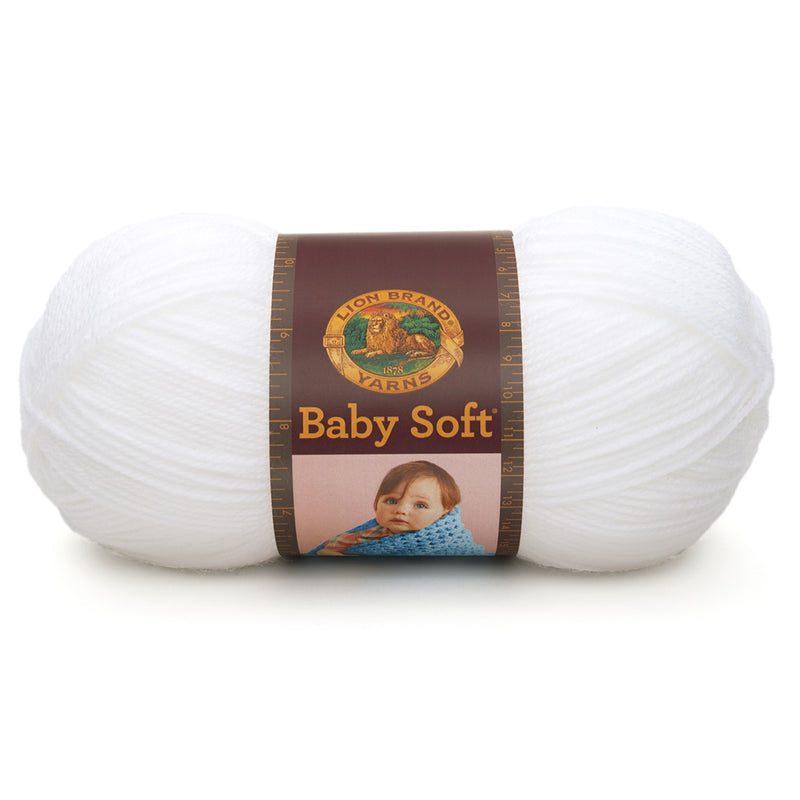 Lion Brand Yarn Baby Soft, Easy Care Lightweight Yarn for Baby Knits