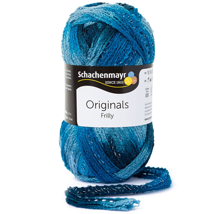 Mesh Yarn, Frilly Ruffling Yarn SMC Schachenmayr, Sparkly Novelty Yarn