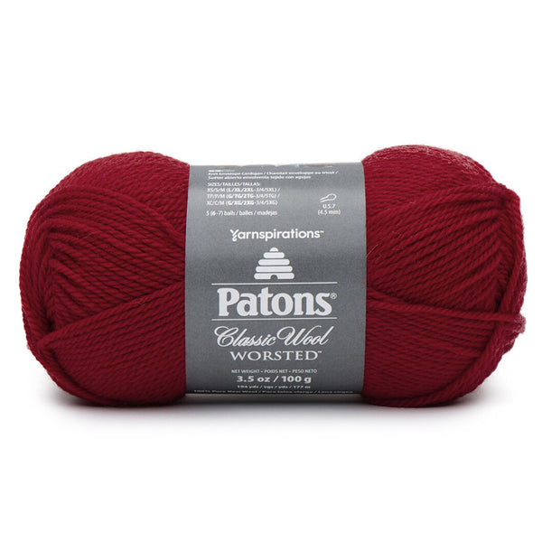 Patons Classic Wool Yarn for Felting, 100% Wool Worsted Weight Yarn