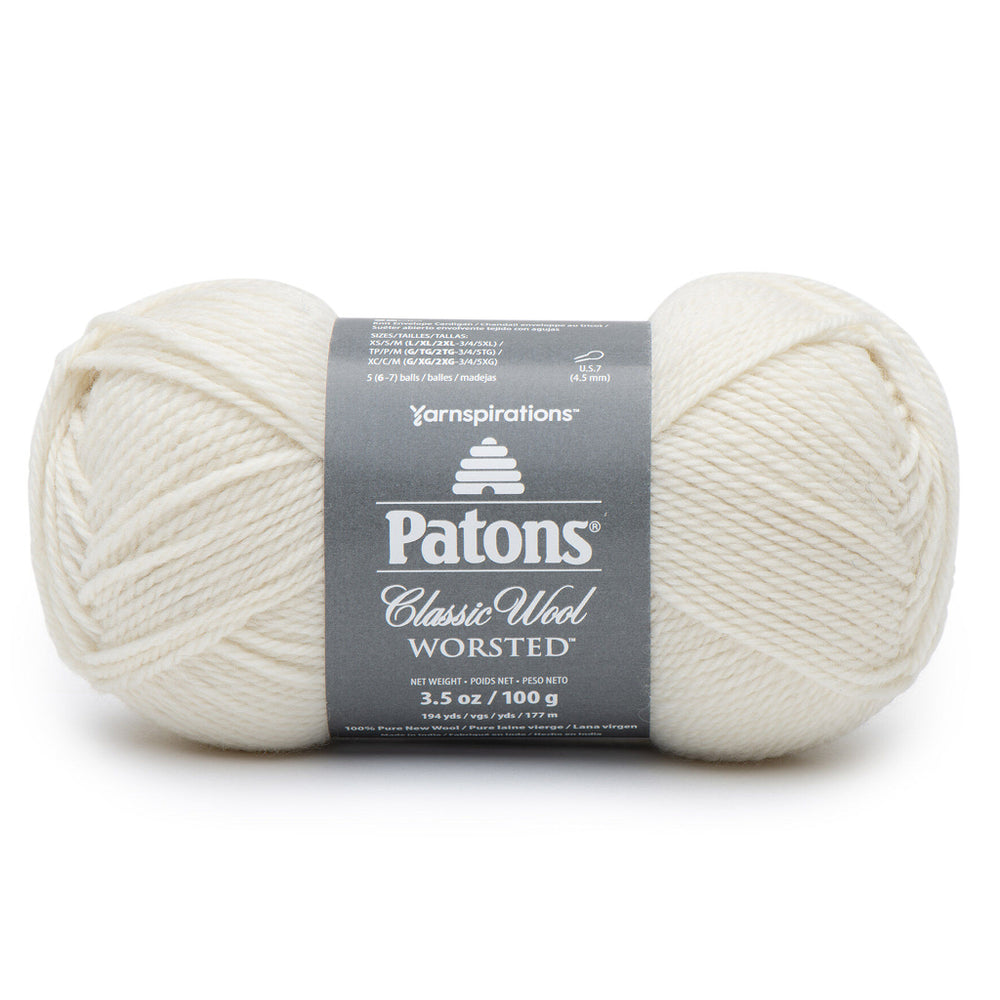 Patons Classic Wool Yarn for Felting, 100% Wool Worsted Weight Yarn
