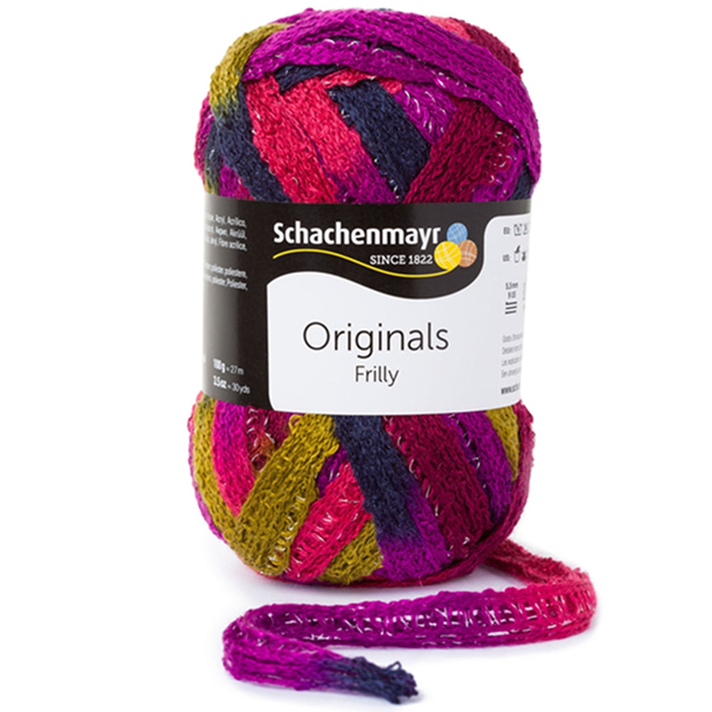 Mesh Yarn, Frilly Ruffling Yarn SMC Schachenmayr, Sparkly Novelty Yarn