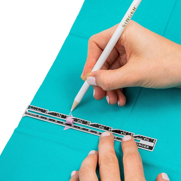 Sewing Ruler | Sewing Gauge with Adjustable Slider for Seam Gauge