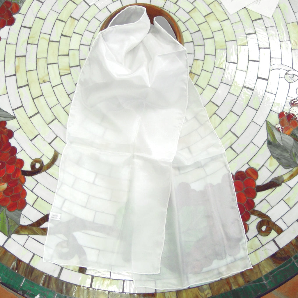 Blank Habotai Silk Scarves with Rolled Hem for Dyeing | Dye Your Own Scarf